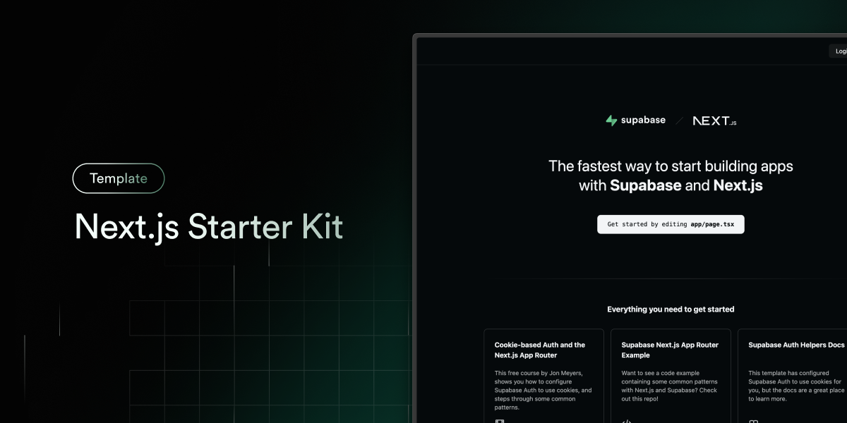Next.js and Supabase Starter Kit